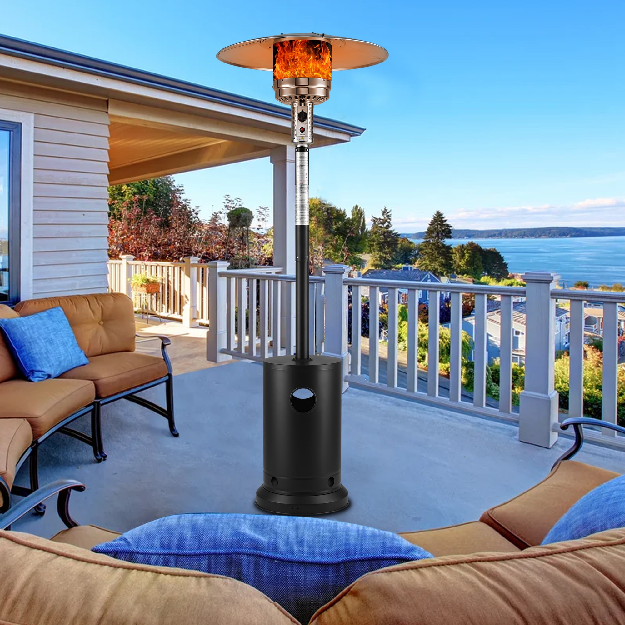 Outdoor Propane Heater, Seizeen 48000BTU Patio Heater for Outside Use ...