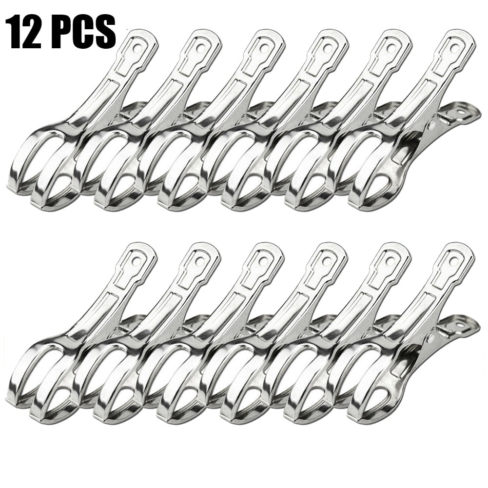 Outdoor Heavy Duty Clothes Clip, Beach Towel Clip, 12 Pack Pool Cover ...