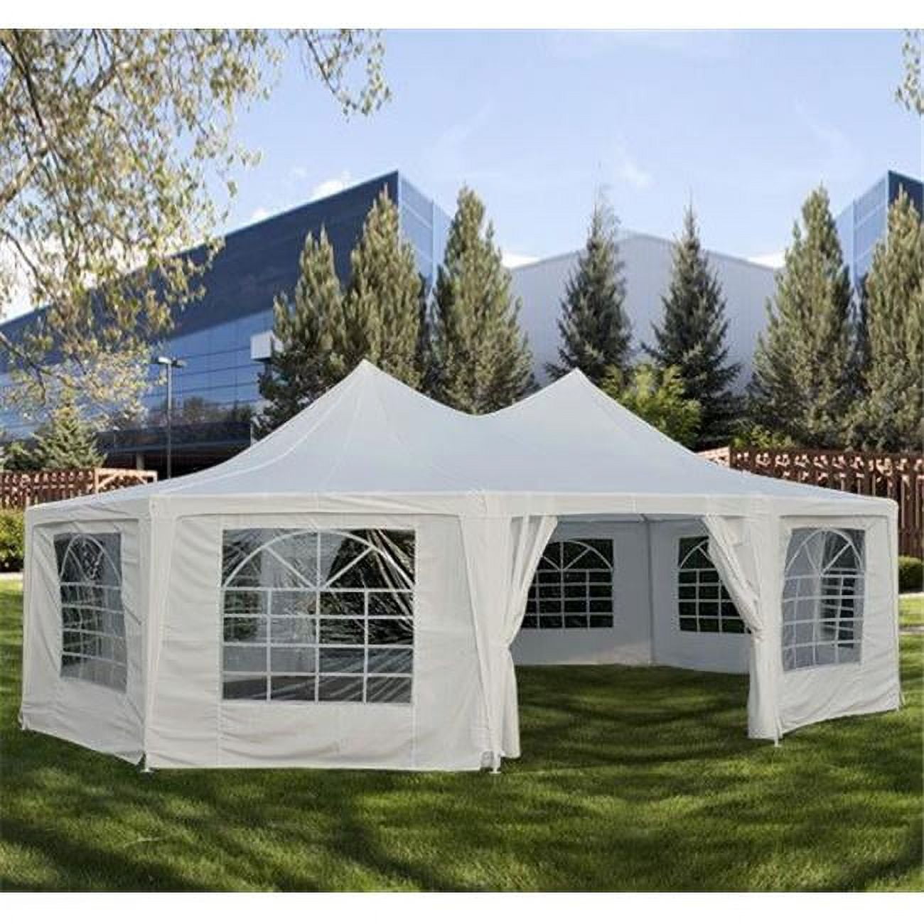Outdoor Heavy Duty Decagon 10 Wall Party Wedding Canopy Gazebo Tent ...
