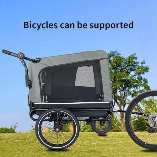 Outdoor Heavy Duty Foldable Utility Pet Stroller Dog Carriers Bicycle ...