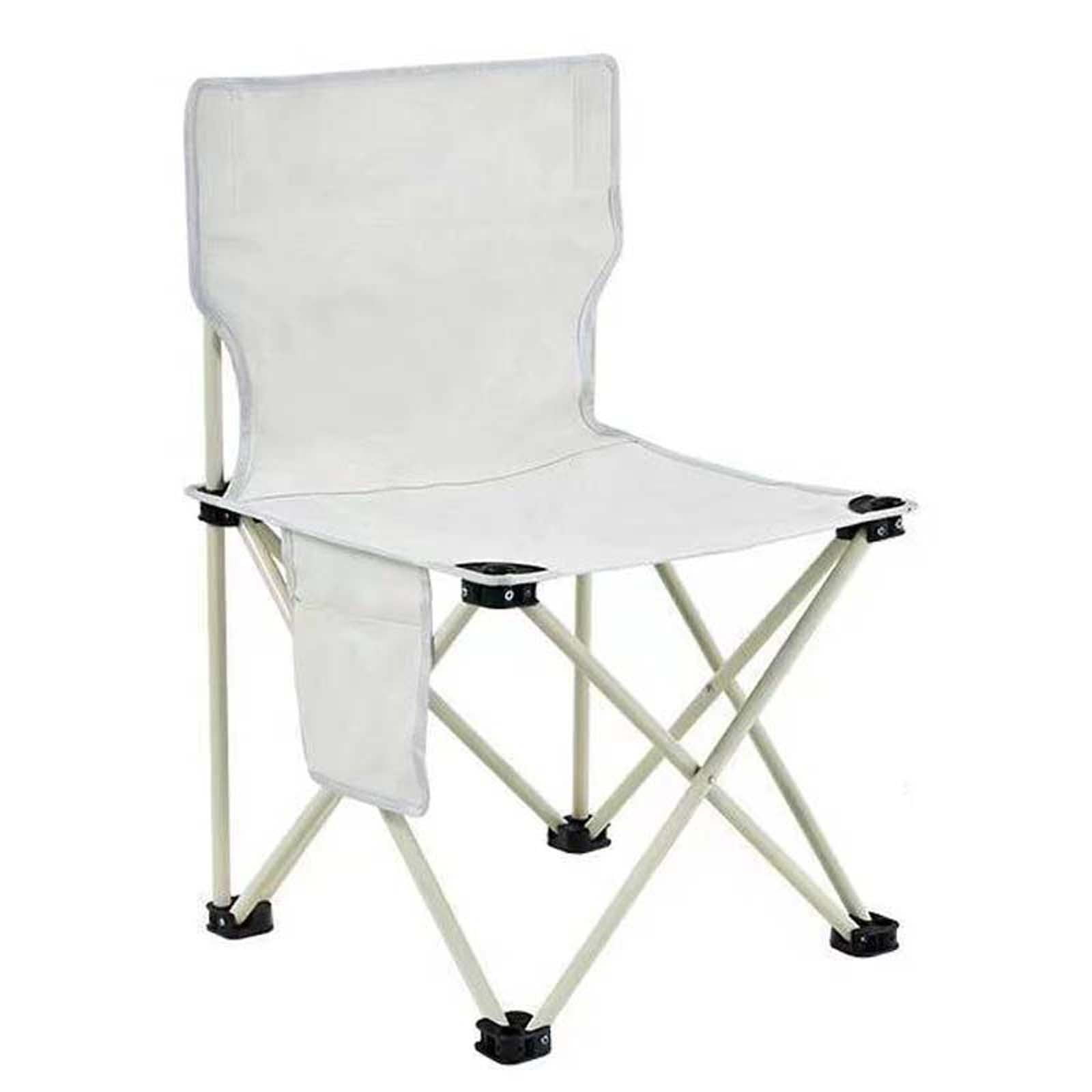 Outdoor Heavy-Duty Folding Chair with Backrest, Camping and Fishing ...