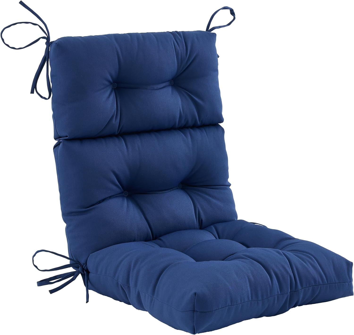 Outdoor High Back Chair Cushion,Water Resistant Tufted Adirondack ...