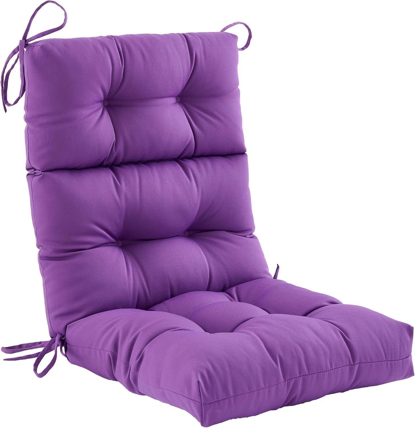 Outdoor High Back Chair Cushion,Water Resistant Tufted Adirondack ...