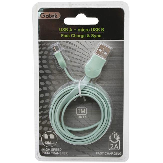 Kole Imports 3.3 ft. Gotek Micro USB Cable, Green - Pack of 72 ...