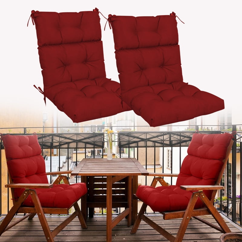 Outdoor High back patio chair cushions, rocking chair cushion set of 2 ...