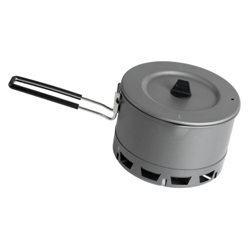 Outdoor Hiking Cookware with Folding Handle Space Saving Heat Exchange ...
