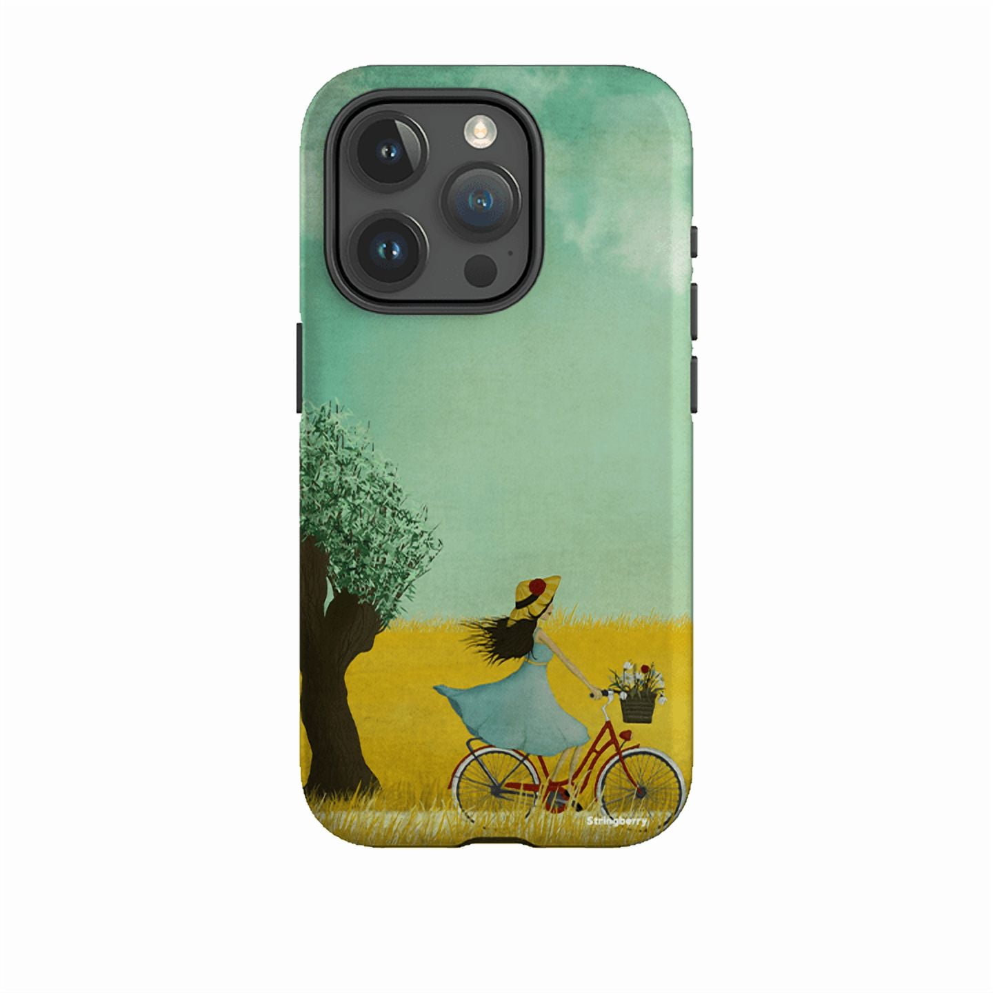 Outdoor Hobby Bike Ride Scenic Art Phone Case for iPhone 11 12 13 14 15 ...