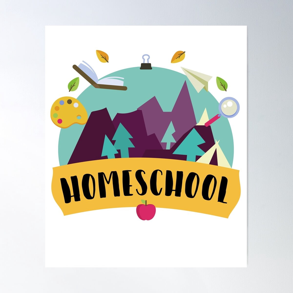 Outdoor Homeschooling Poster Wall Art, Modern Wall Decor For Living ...
