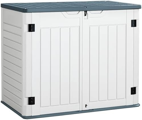 Outdoor Horizontal Resin Storage Sheds 34 Cu. Ft. Weather Resistant ...
