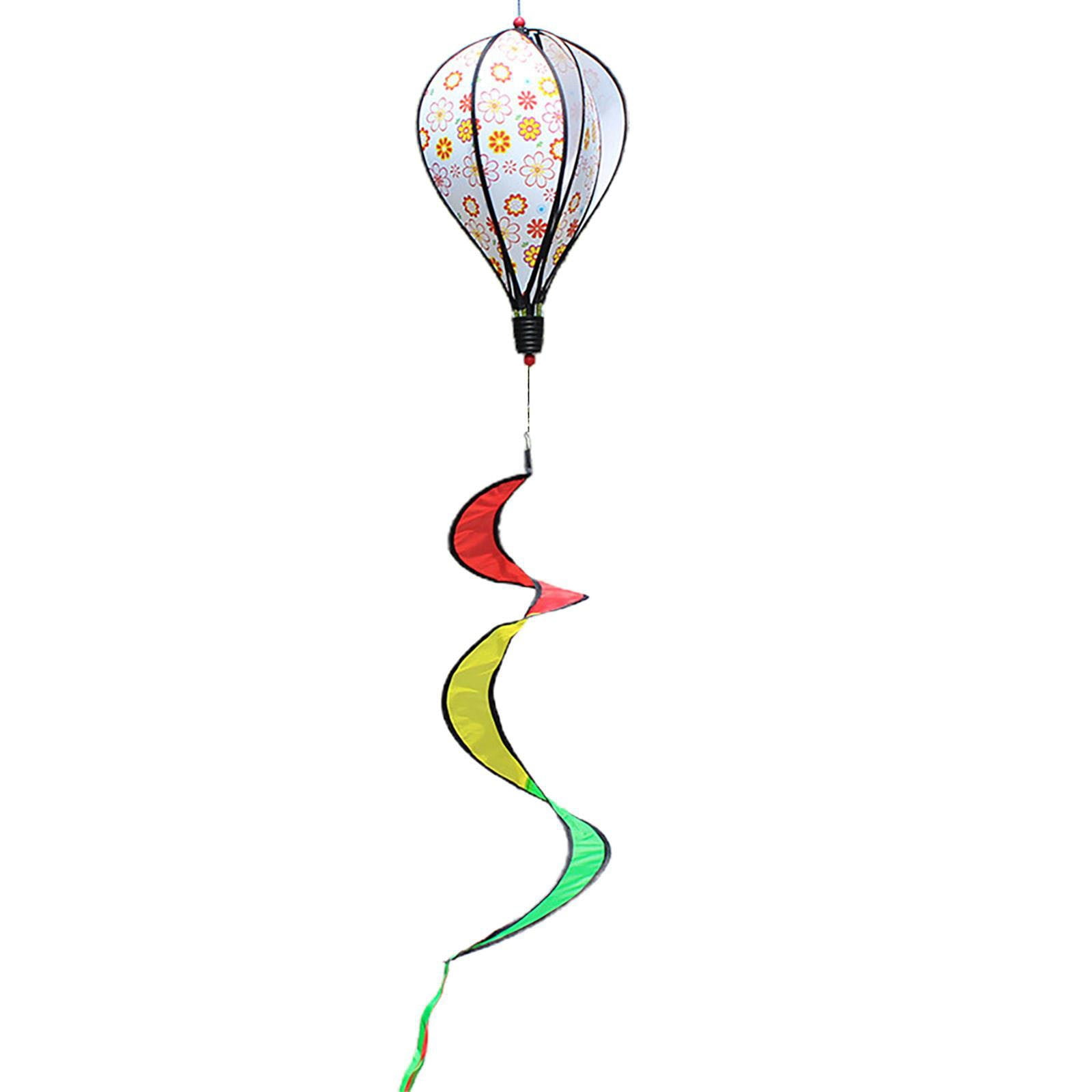 Outdoor Hot Air Balloon Wind Turning Clouds Hot Air Balloon Rainbow ...