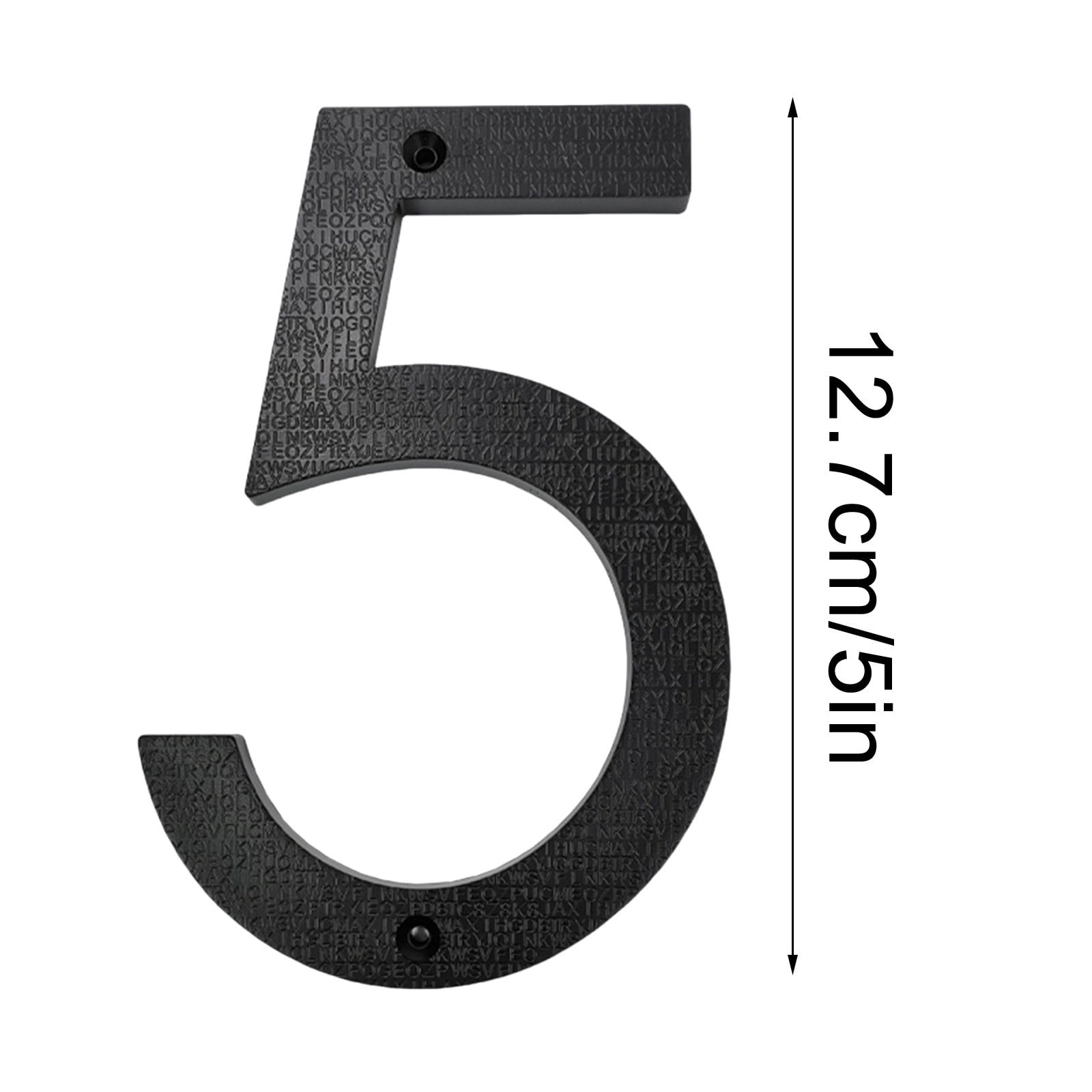 Outdoor House Numbers Modern Black Metal House Numbers 5 Inch House ...