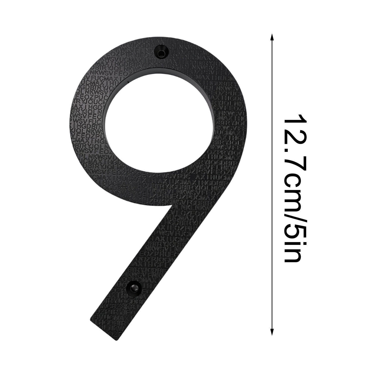 Outdoor House Numbers Modern Black Metal House Numbers 5 Inch House ...