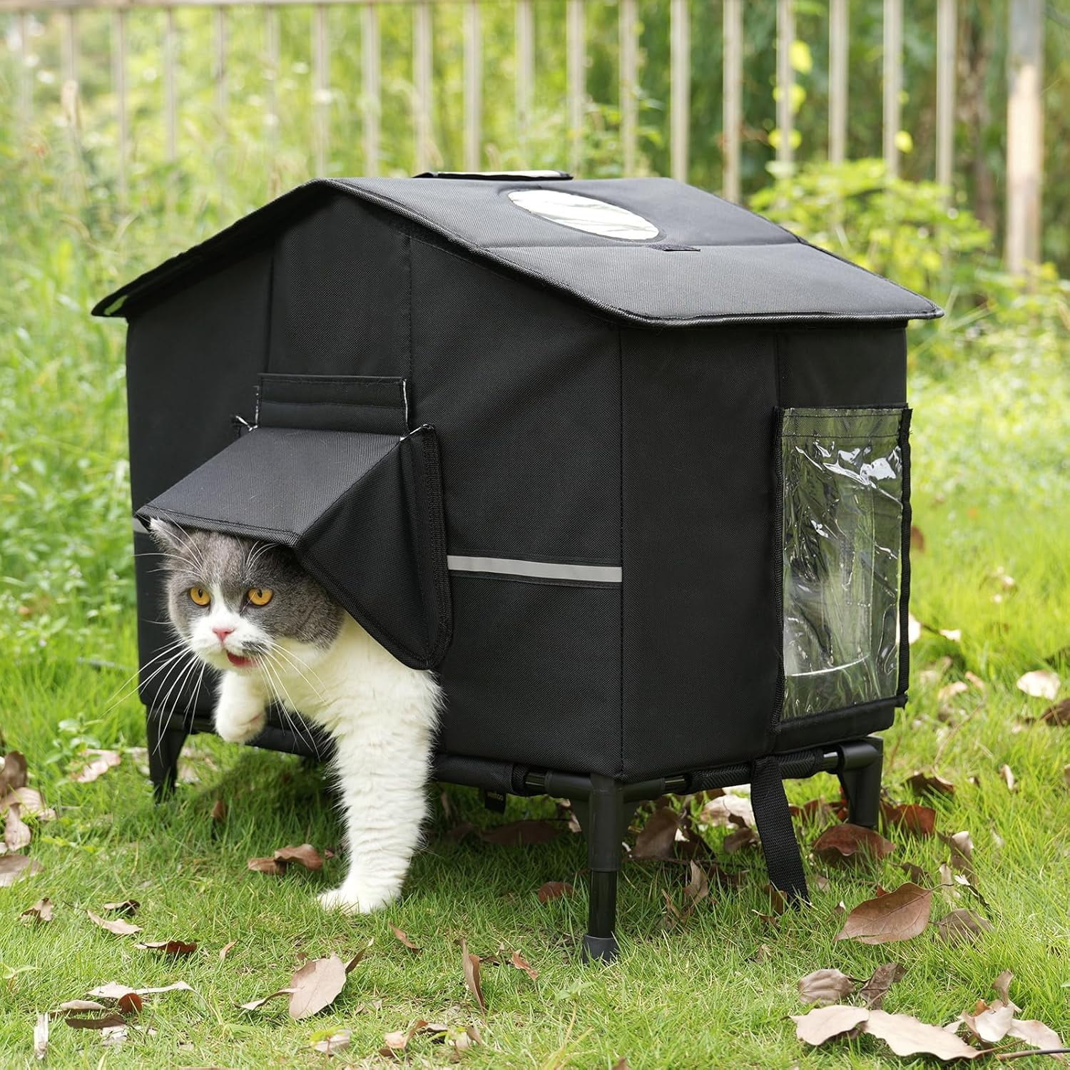 Outdoor House Weatherproof, Outside Insulated Feral Shelter with ...