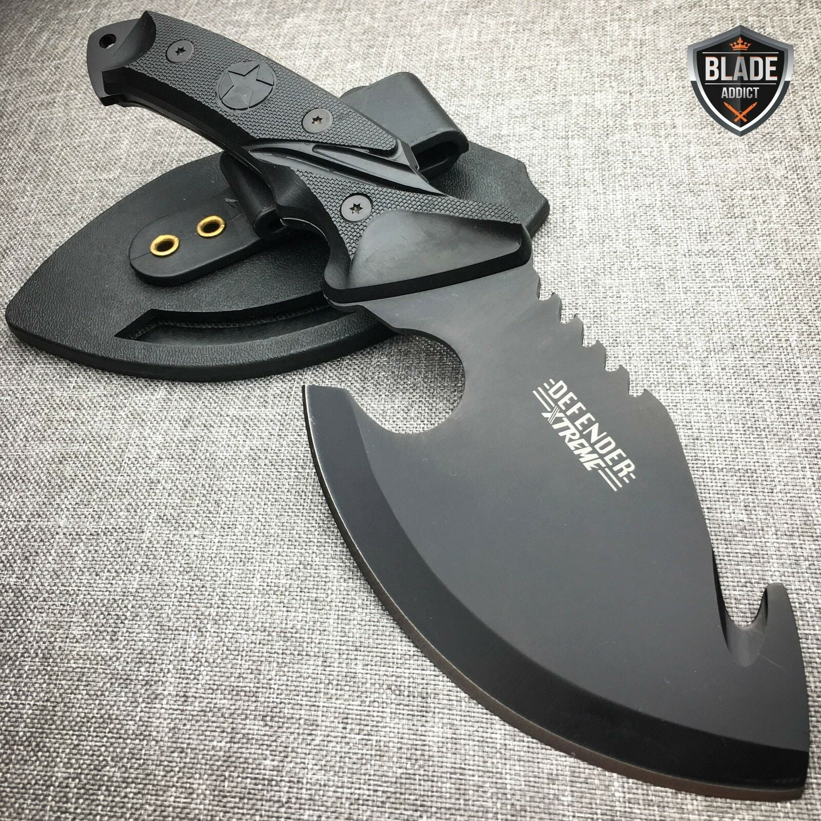 Outdoor Hunting FULL TANG Fixed Blade Survival Camping Axe Hatchet ...