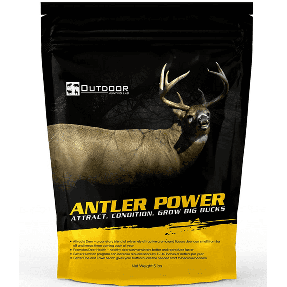 Outdoor Hunting Lab Antler Power Deer Minerals for Whitetail Deer (5 ...
