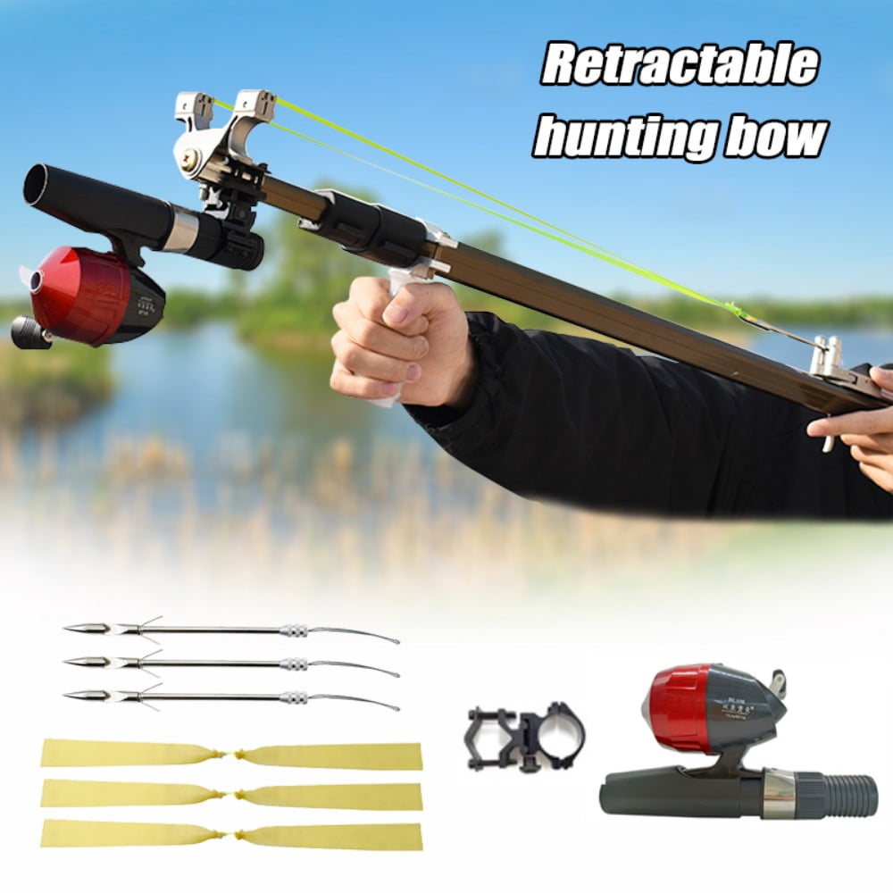 Outdoor Hunting Shooting Fish Catapult Set Three-section Telescopic ...
