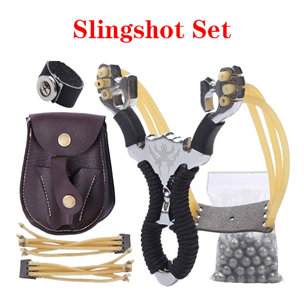 Outdoor Hunting Slingbow Bow Slingshot Powerful Catapult Rubber Band ...