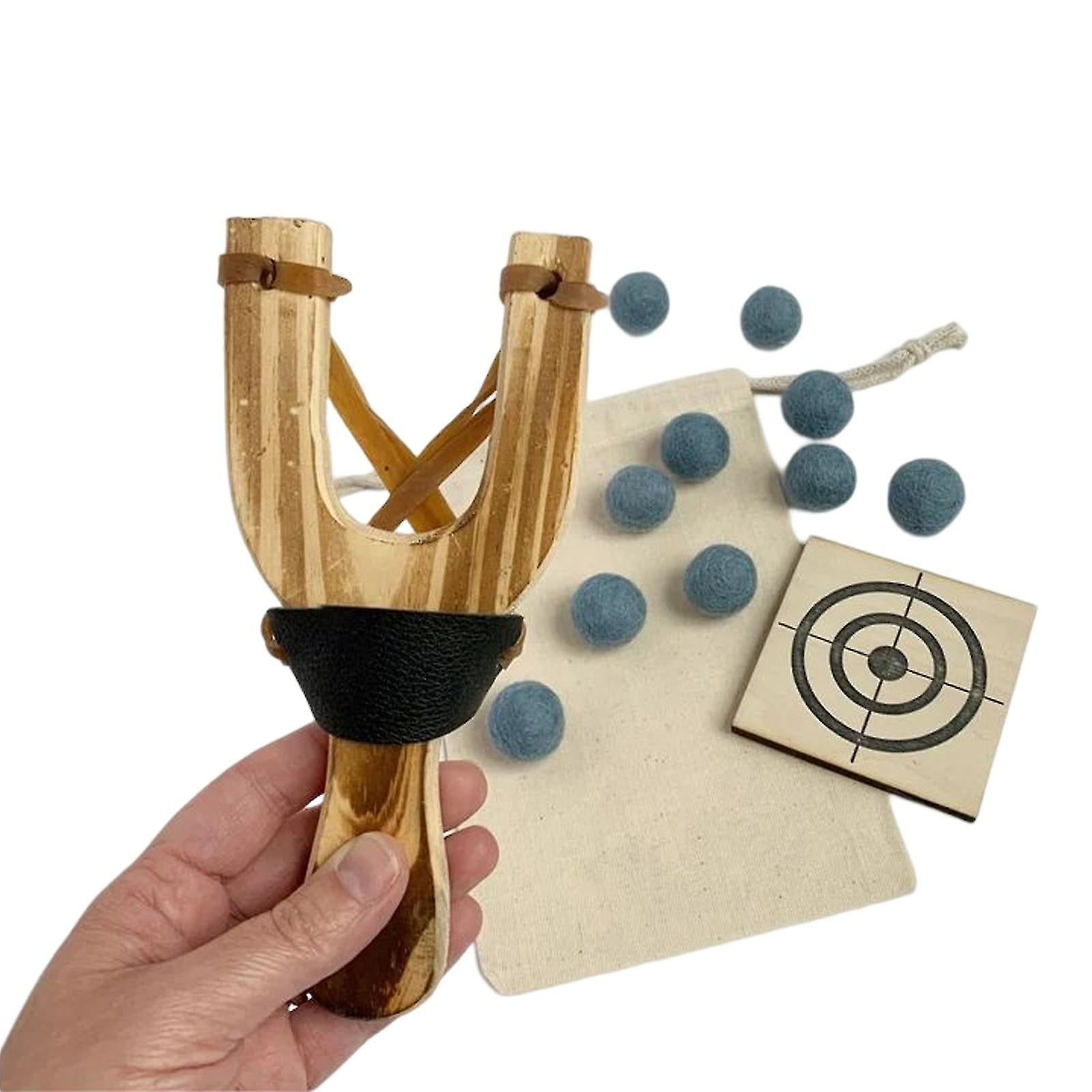 Outdoor Hunting Slings Catapult Wooden Handle Slings Game Shooting ...