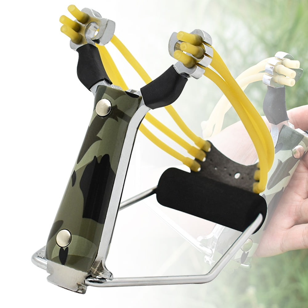 Outdoor Hunting Slingshot with Wrist Rest Fighting Catapult Slingshot ...