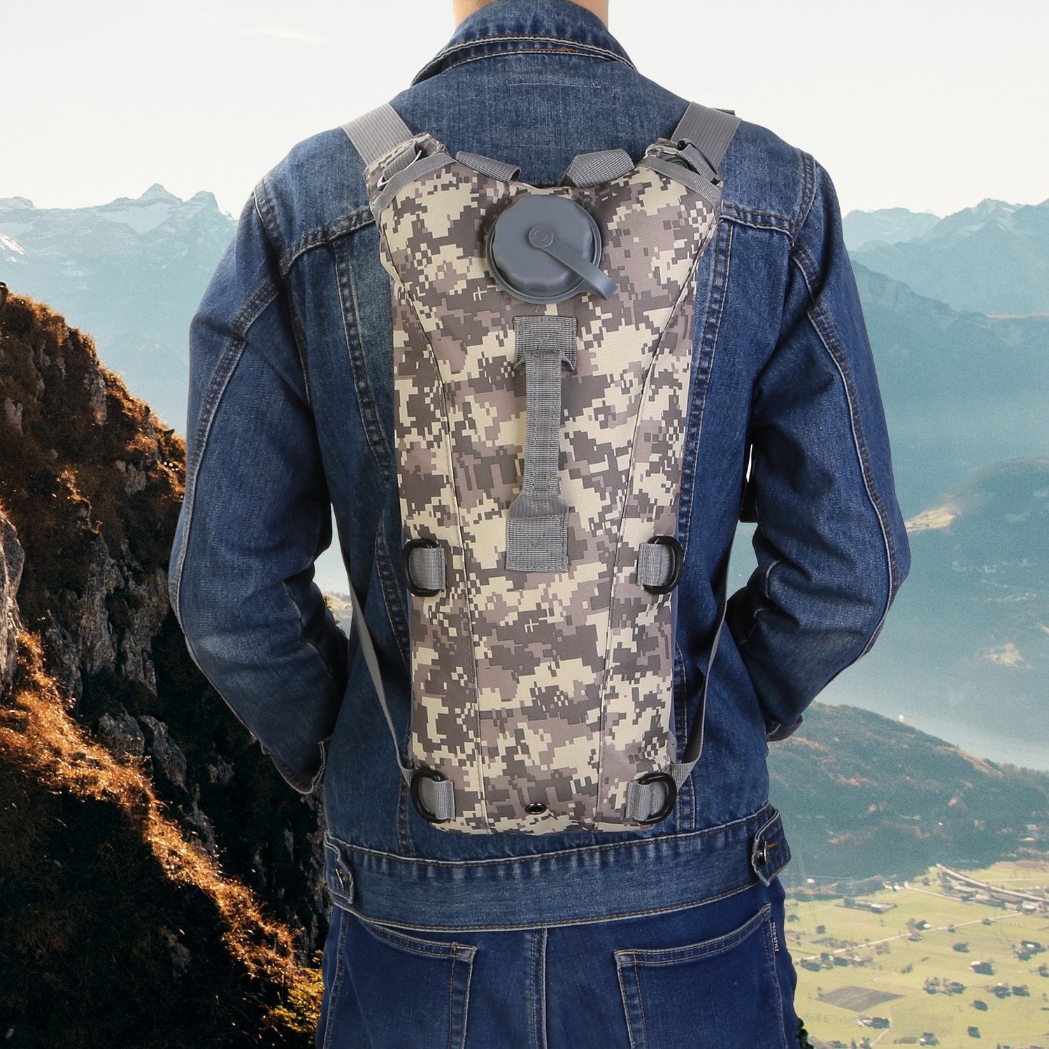 Outdoor Hydration Backpack Lightweight Hydration Pack with 3L Water ...