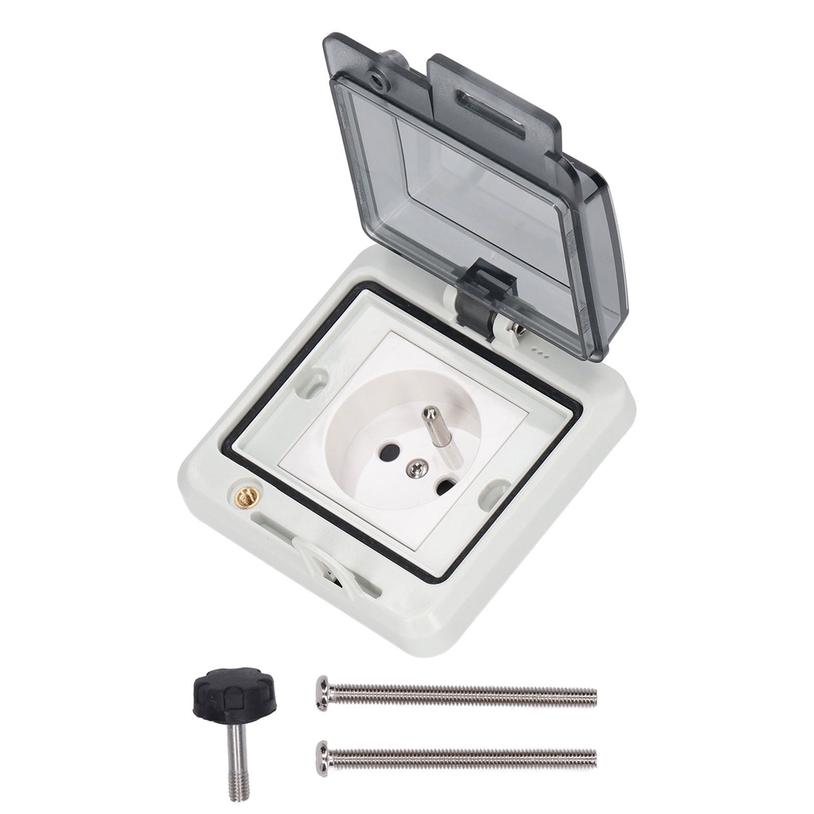 Outdoor IP66 Waterproof Socket Box, French-Style, 250V 16A, Tin Bronze ...