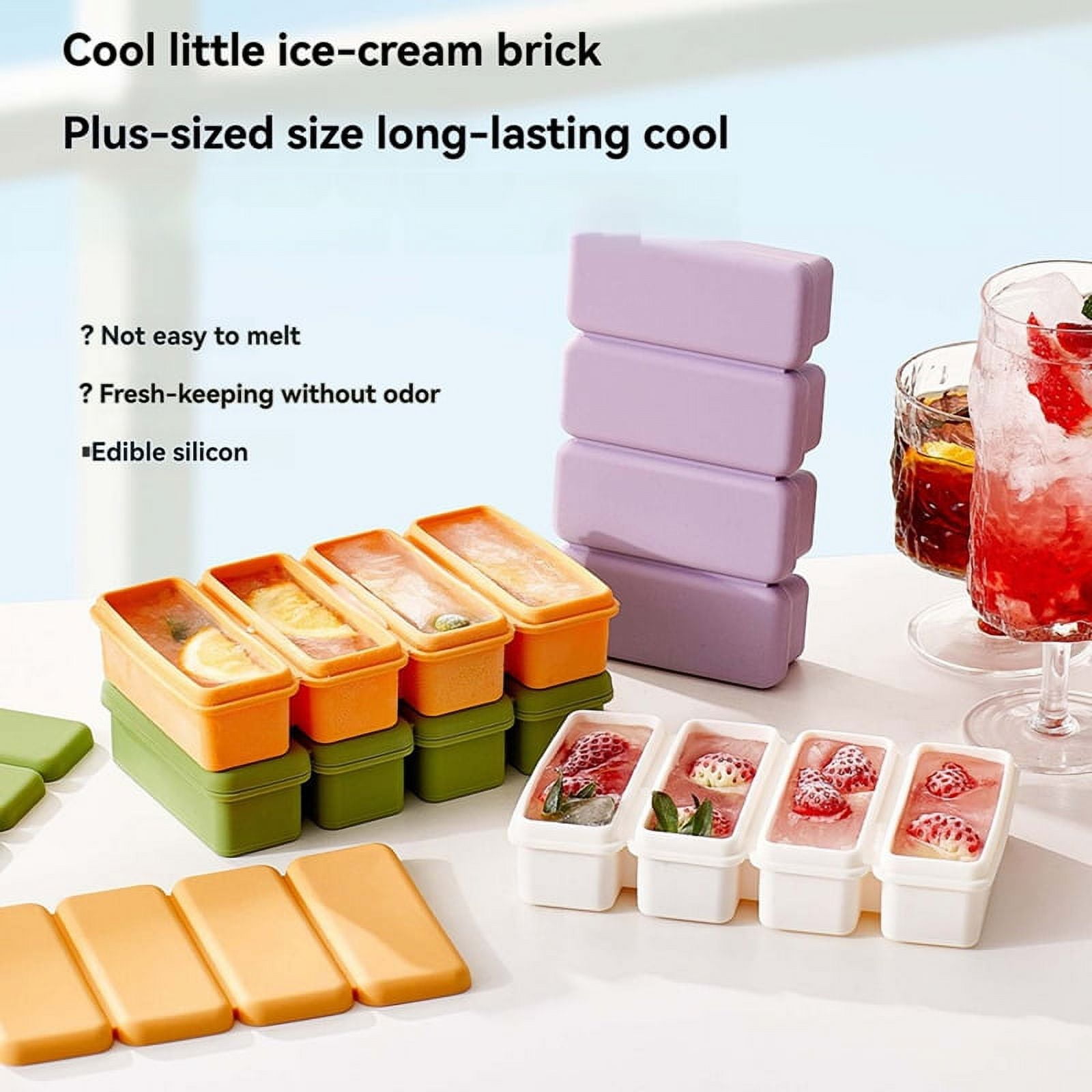 Outdoor Ice Block Molds for Whiskey,Reusable Reinforced Silicone Molds ...