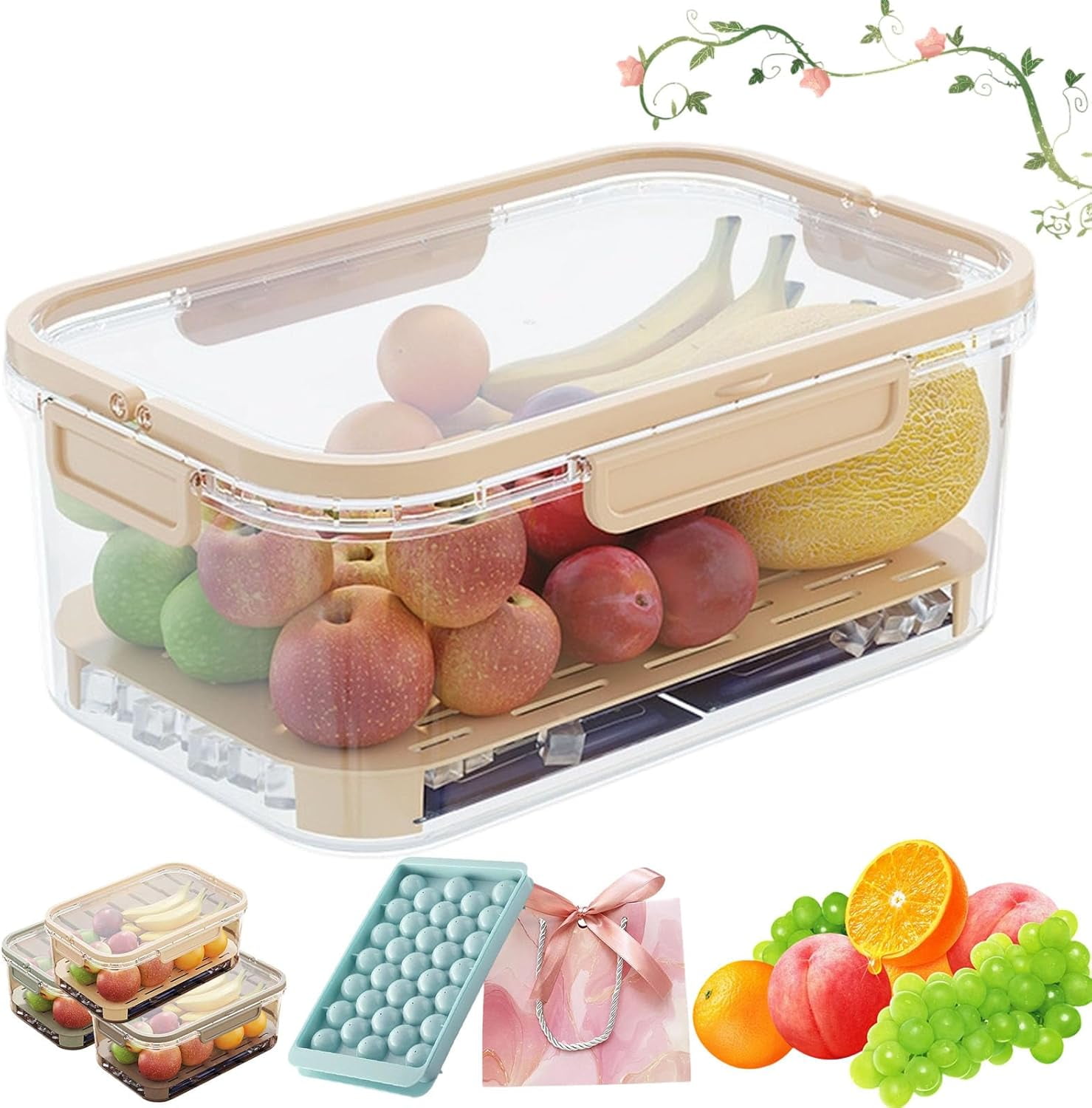 Outdoor Ice Preservation Box, 2025 Snackle Box Container With Handle ...