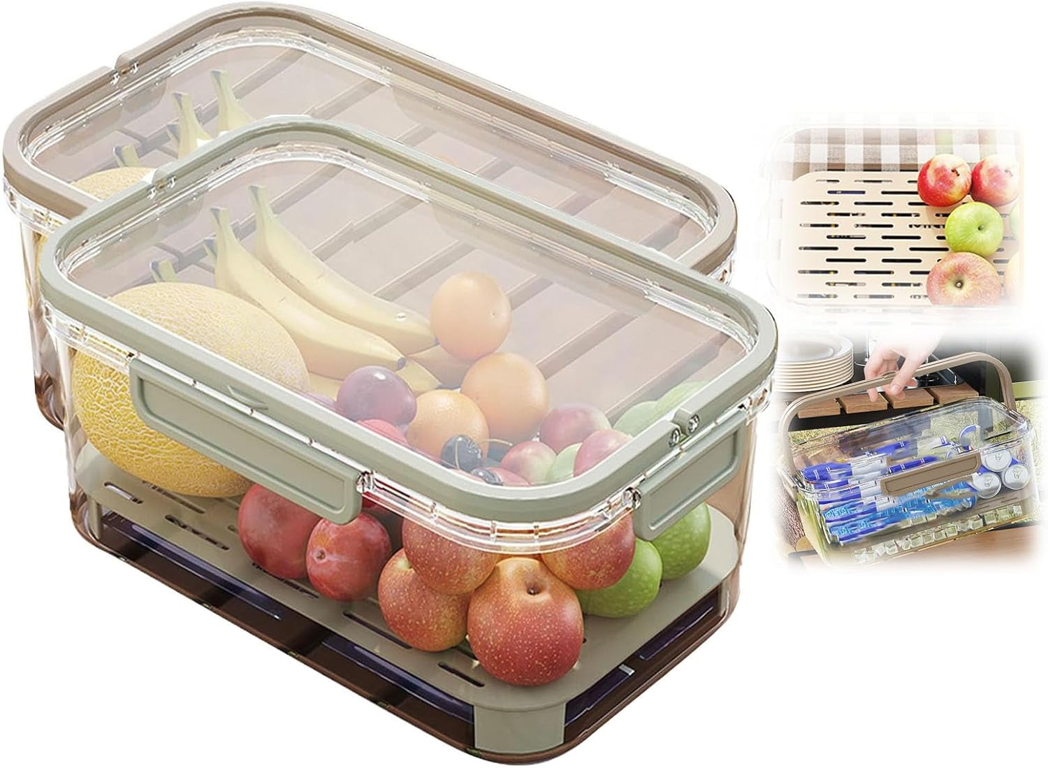 Outdoor Ice Preservation Box,Chilled Portable Travel Charcuterie ...