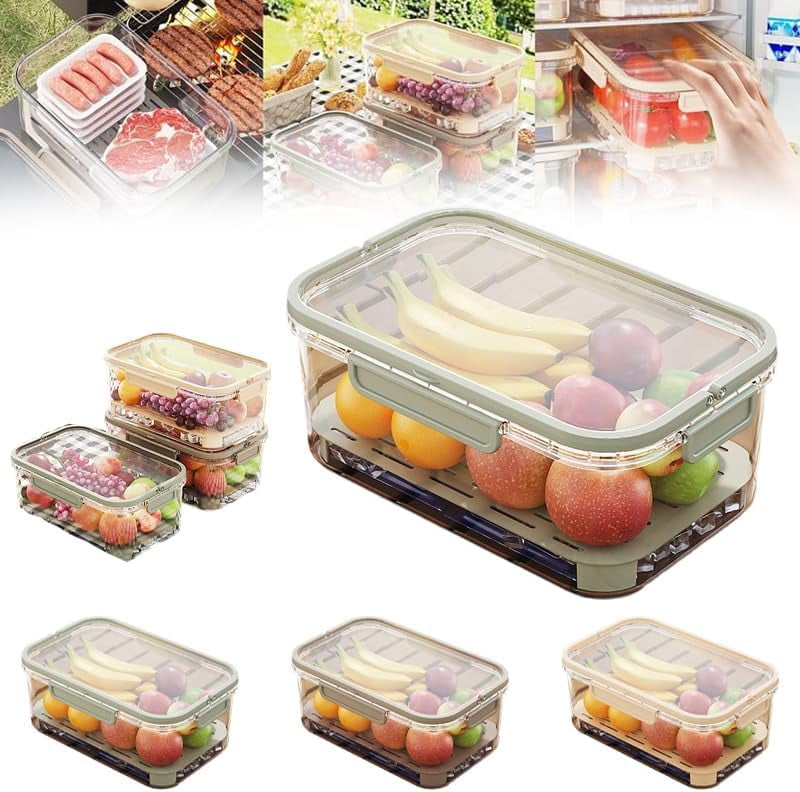 Outdoor Ice Preservation Box, Portable Snackle Box Container with Ice ...