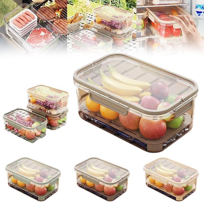 Outdoor Ice Preservation Box, Portable Snackle Box Container with Ice ...