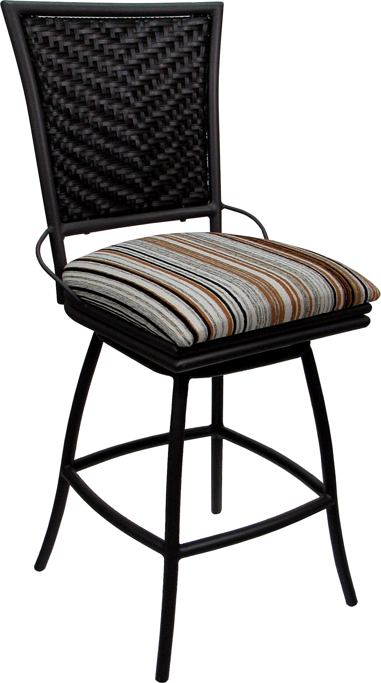 Outdoor Indoor Counter Bar Stool 26" Erin NO Arms - Driftwood Nutmeg ...