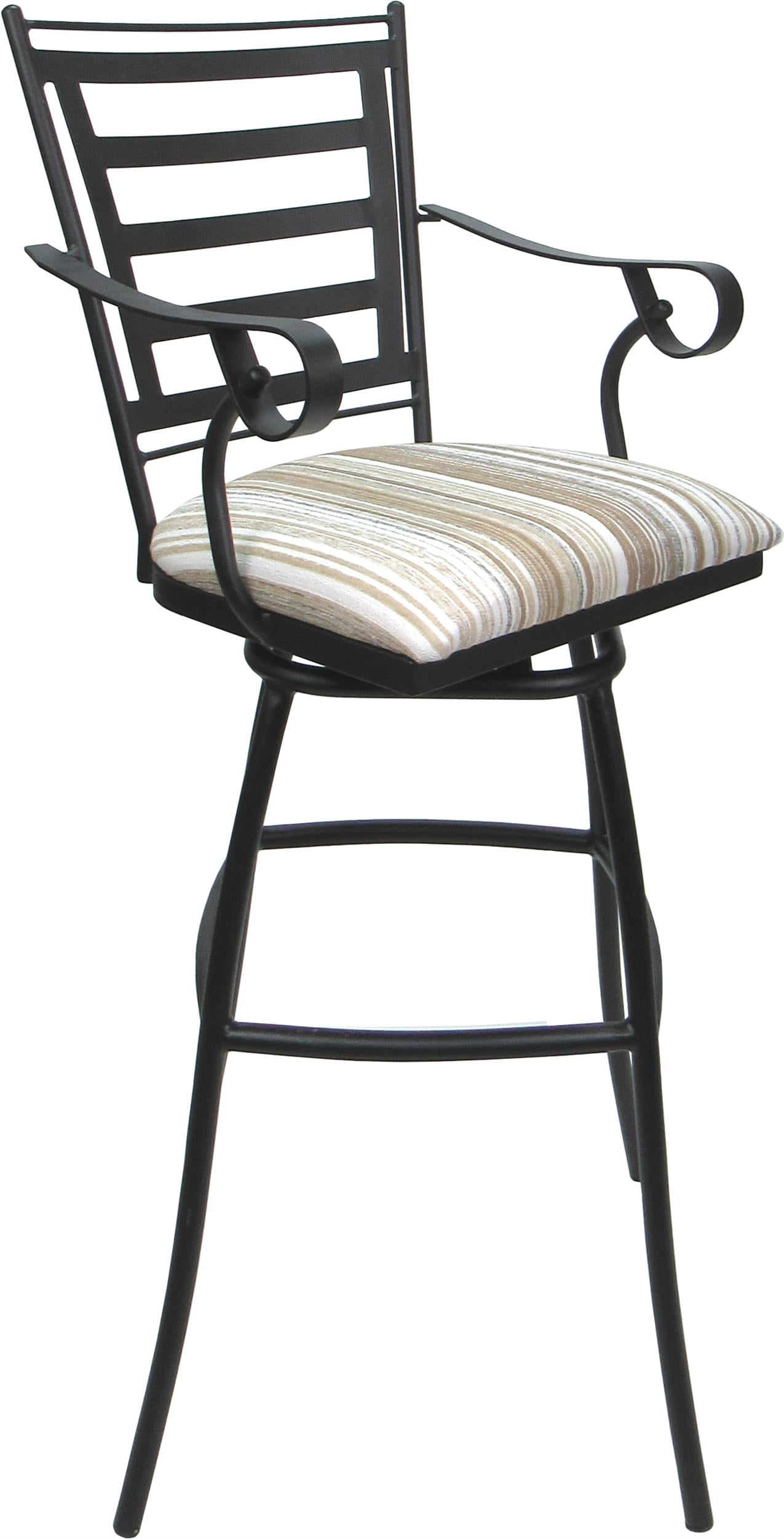 Aluminum Outdoor Indoor Extra Tall Stool 34"-Jenna Arms-Drift White ...