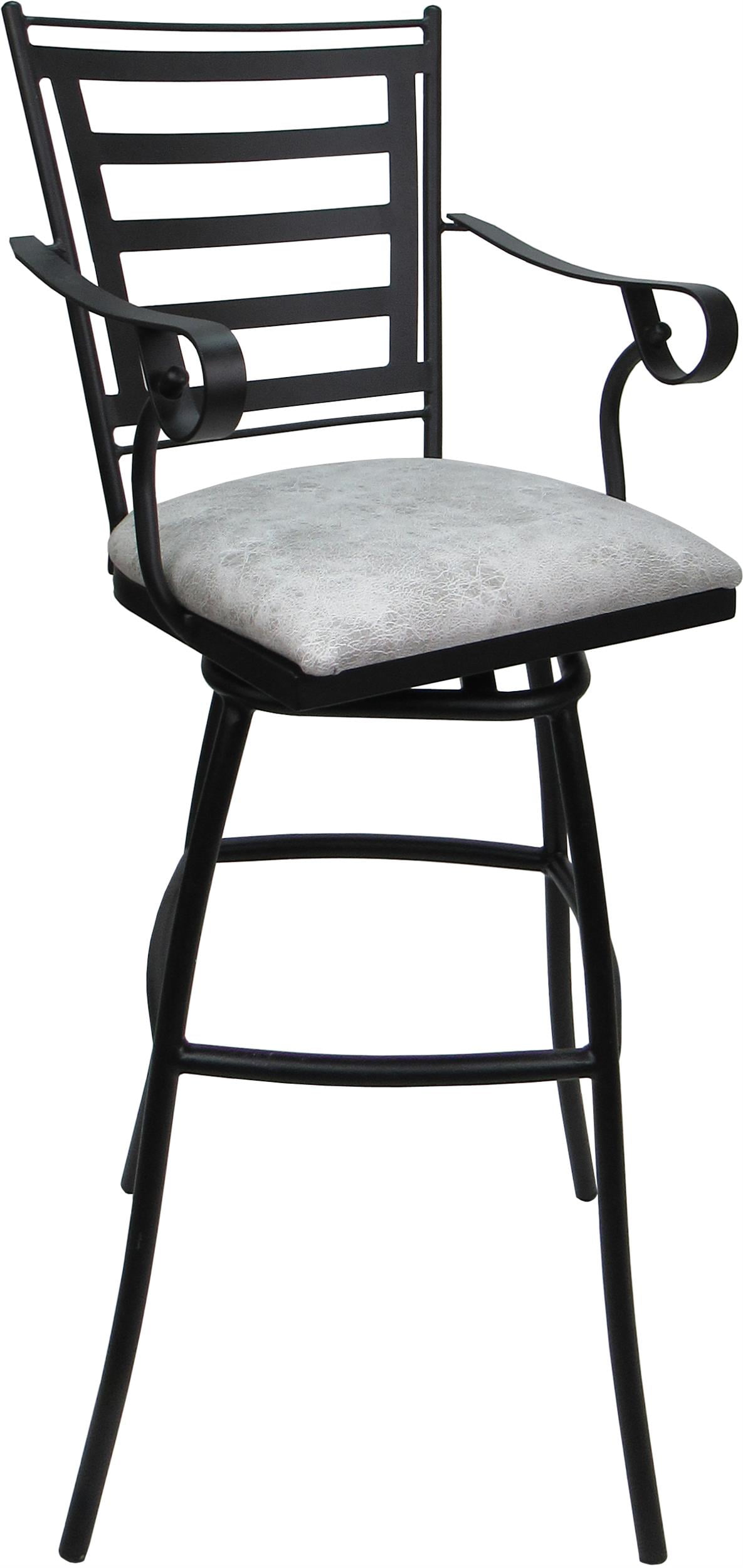 Aluminum Outdoor Indoor Extra Tall Stool 34"-Jenna Arms-UH Wh Stone ...