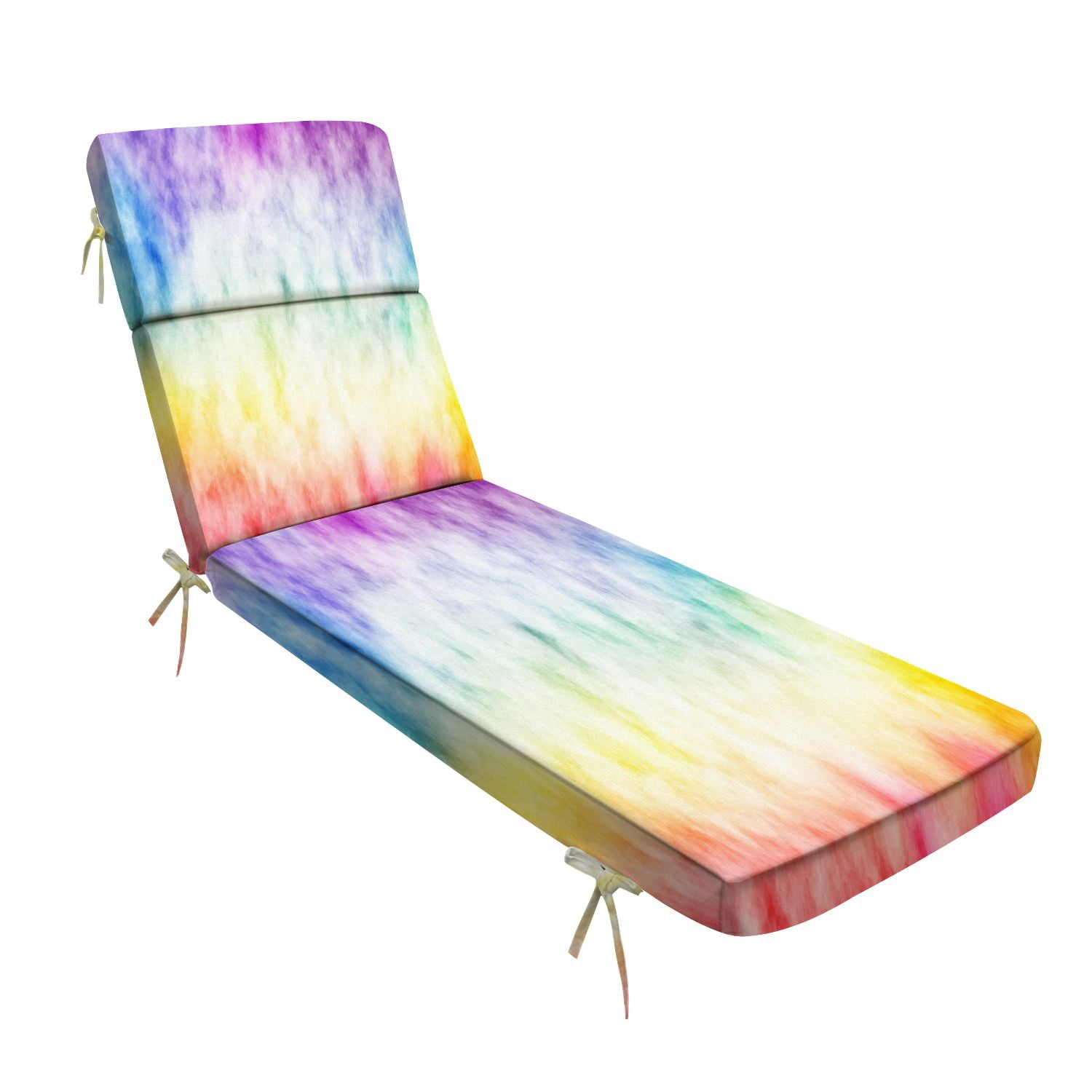 Outdoor Indoor Lounge Patio Cushion Abstract rainbow Shaved Ice Snow ...