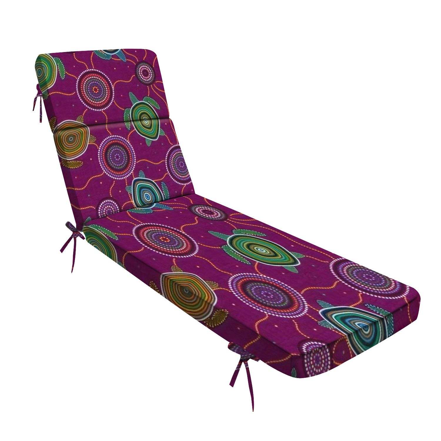 Outdoor Indoor Lounge Patio Cushion Australian Aboriginal drawing Sea ...