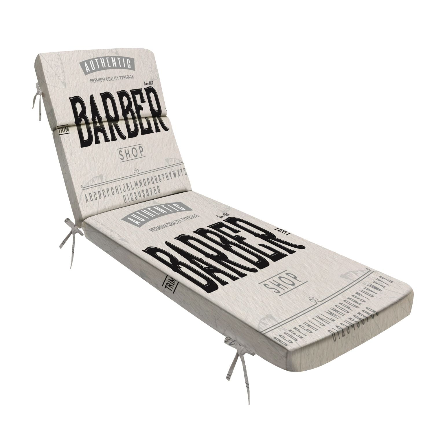 Outdoor Indoor Lounge Patio Cushion Barber Shop Font Alphabet Script ...