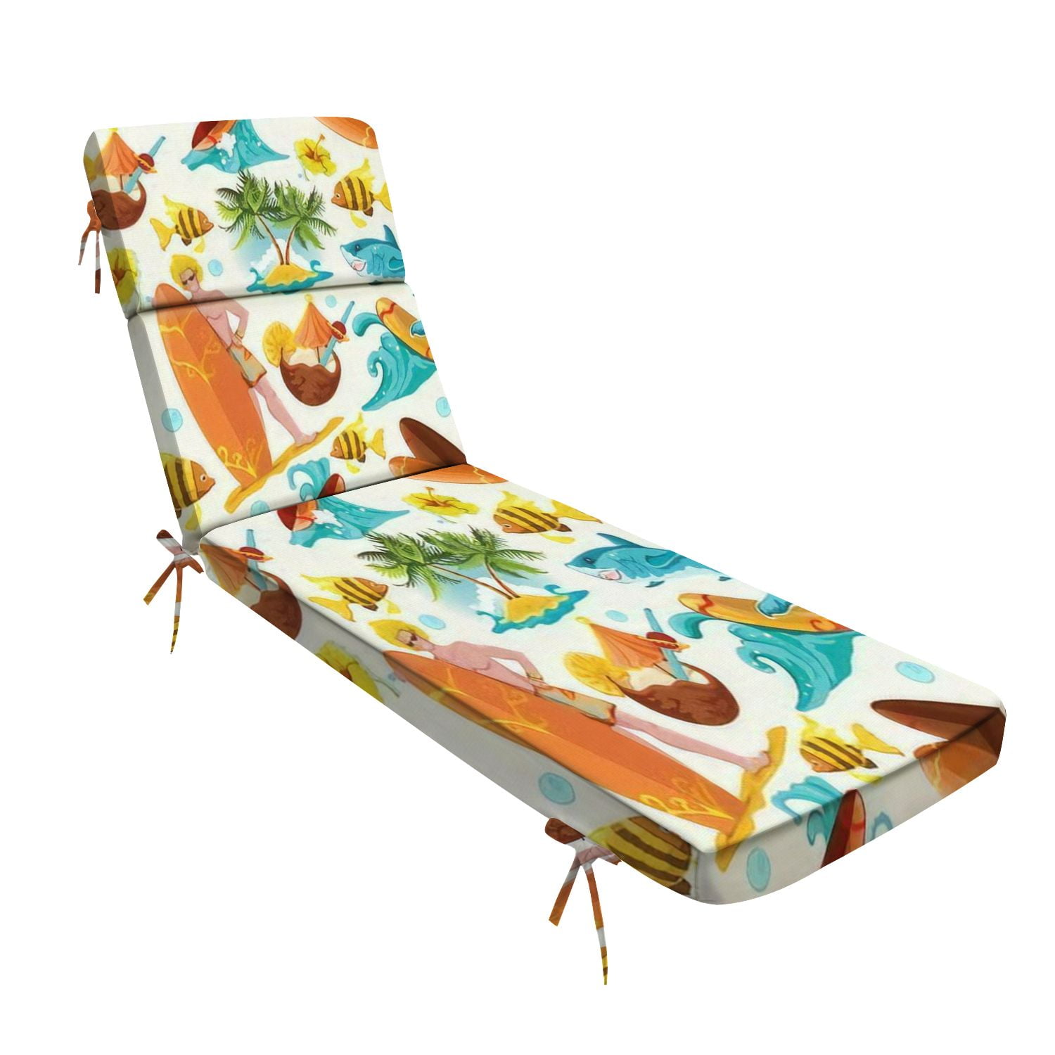 Outdoor Indoor Lounge Patio Cushion Beach surfing summer seamless ...