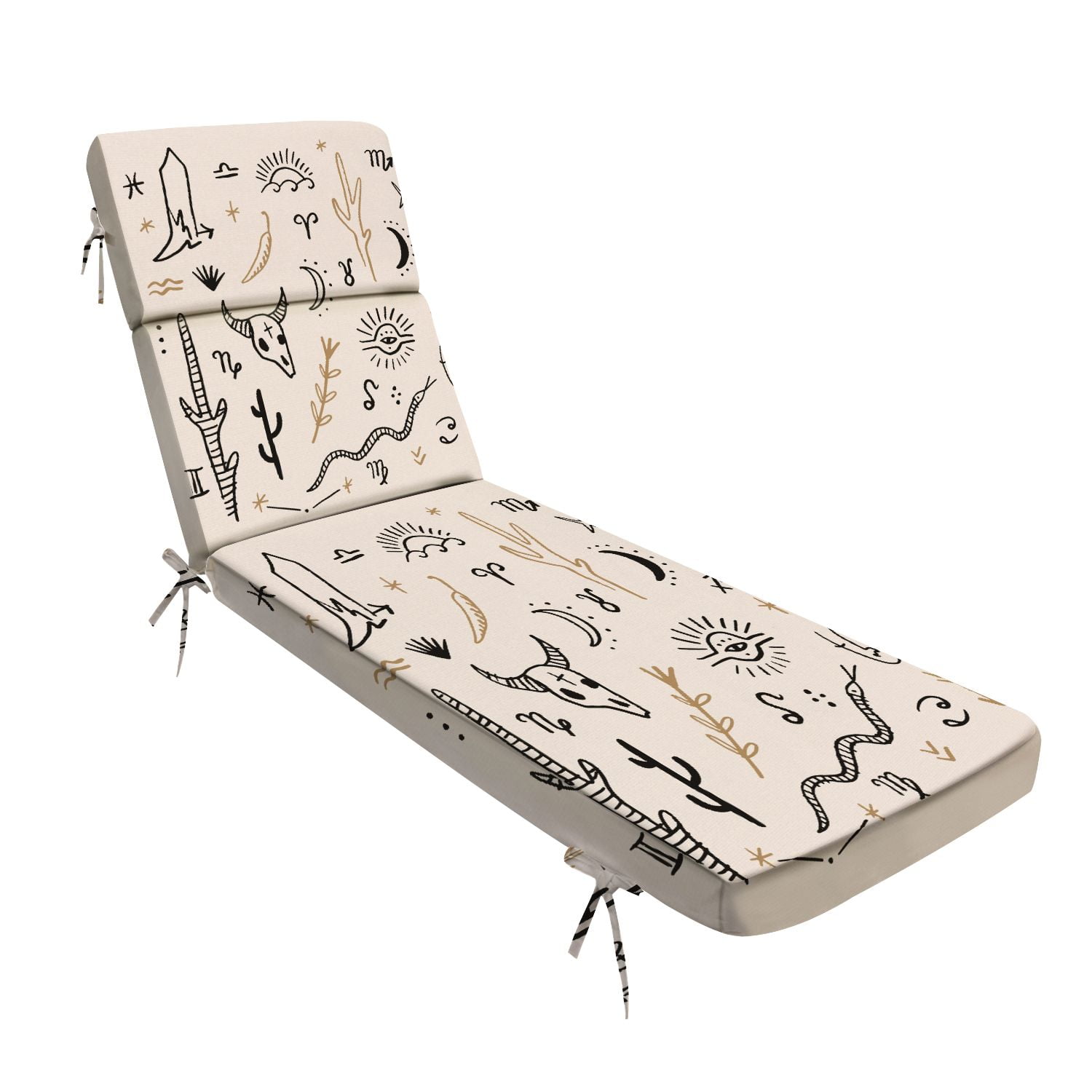 Outdoor Indoor Lounge Patio Cushion Boho western desert cartoon set ...