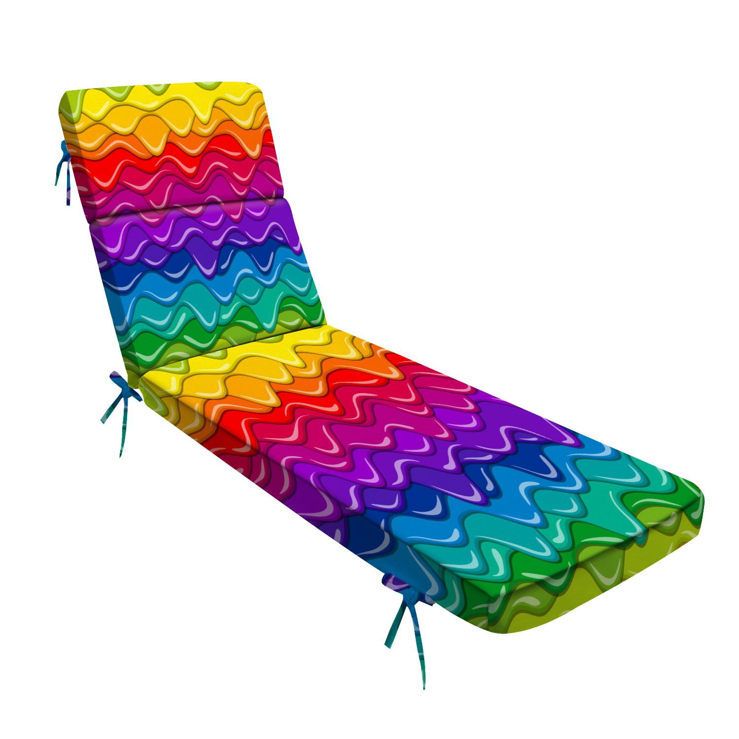 Outdoor Indoor Lounge Patio Cushion Bright rainbow glaze seamless ...