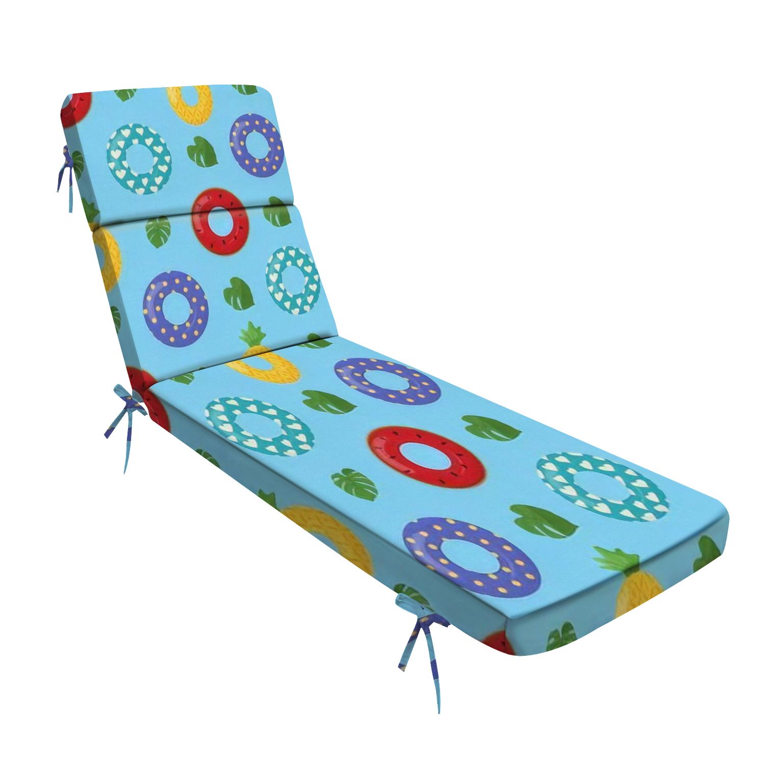 Outdoor Indoor Lounge Patio Cushion Cartoon swimming ring seamless ...