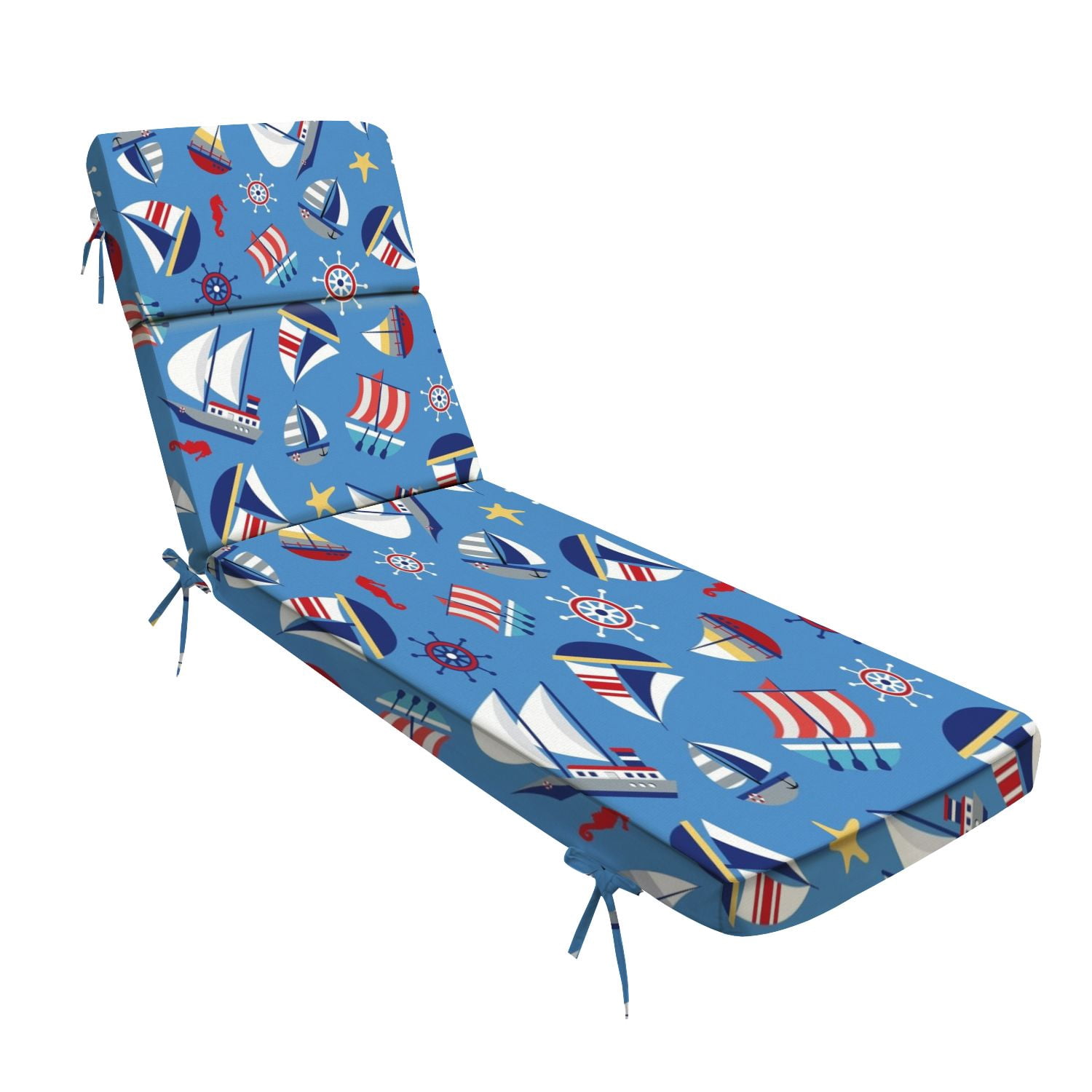 Outdoor Indoor Lounge Patio Cushion Colorful seamless pattern sailing ...
