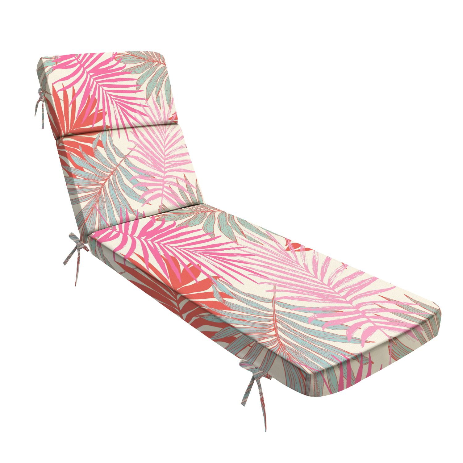 Outdoor Indoor Lounge Patio Cushion Colorful tropical leaves seamless pattern Summer palm leaf ...