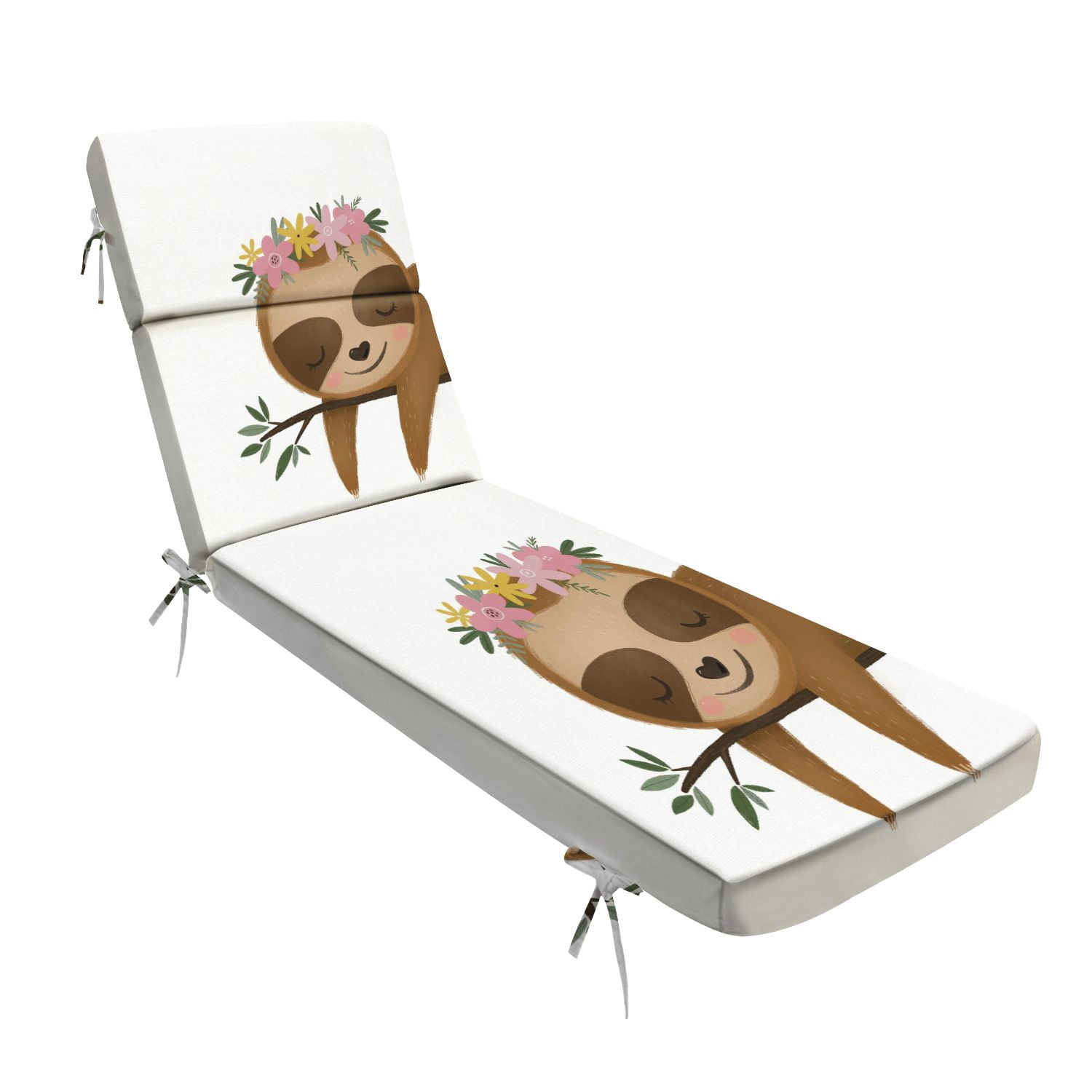 Outdoor Indoor Lounge Patio Cushion Cute sloth Sloth baby girl spring ...