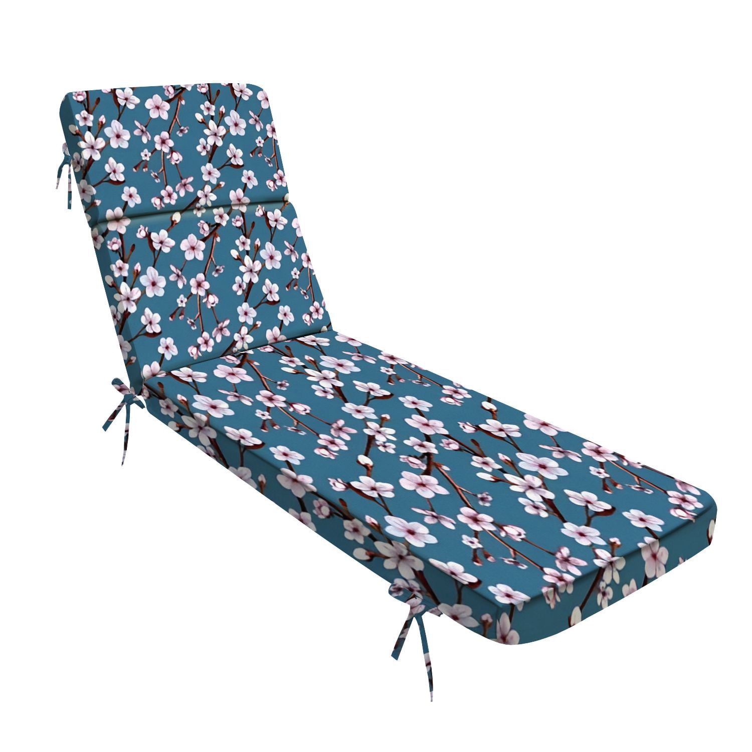 Outdoor Indoor Lounge Patio Cushion Delicate blooming japanese ...