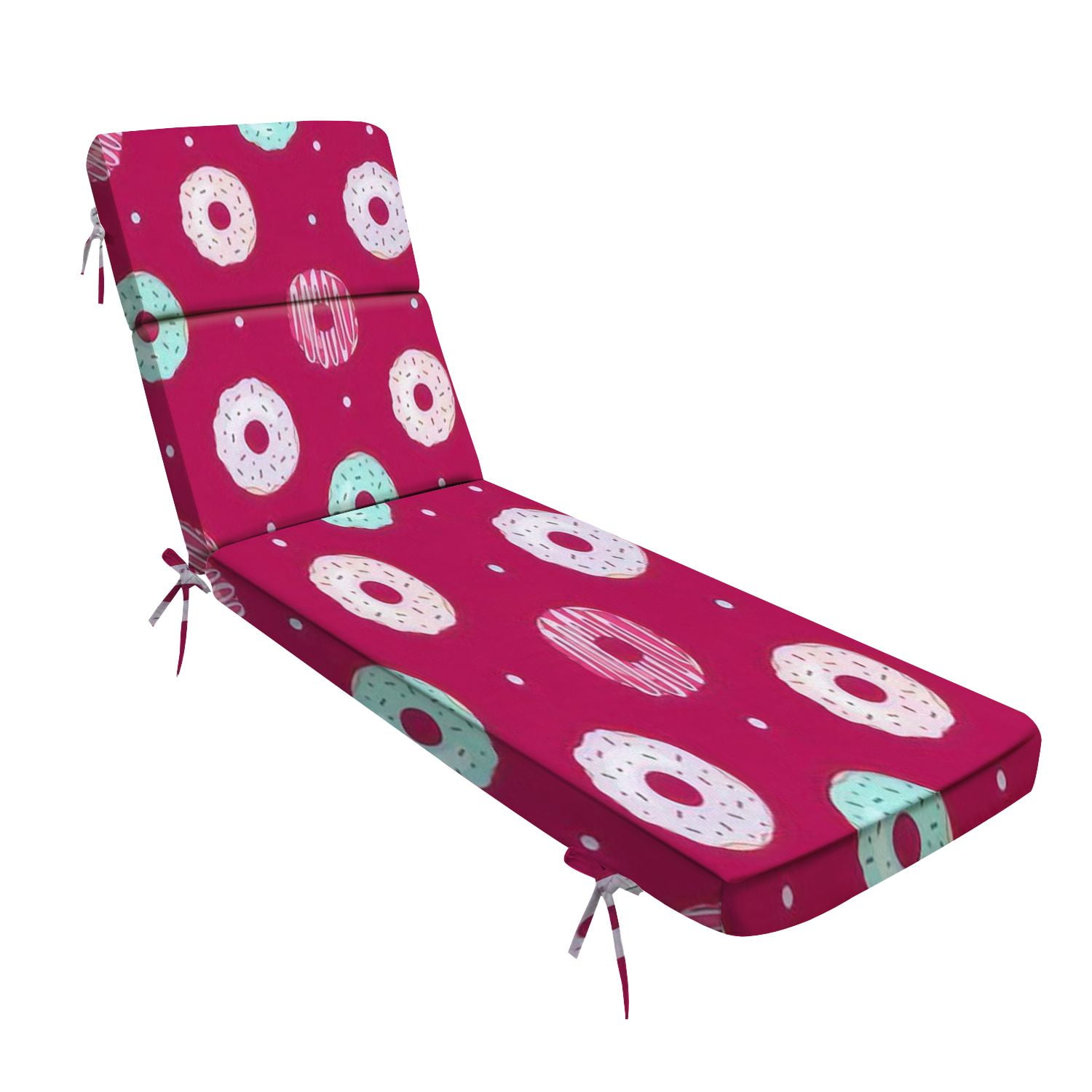 Outdoor Indoor Lounge Patio Cushion Donut purple Donut flat style ...