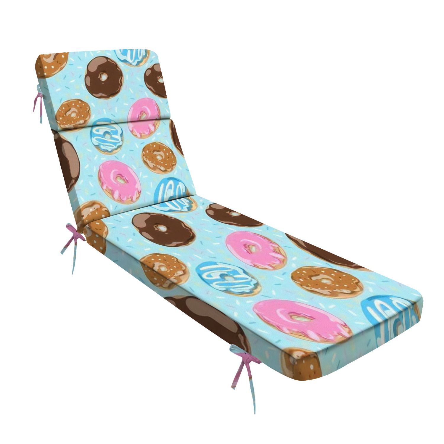 Outdoor Indoor Lounge Patio Cushion Donuts Sprinkles seamless drawn ...