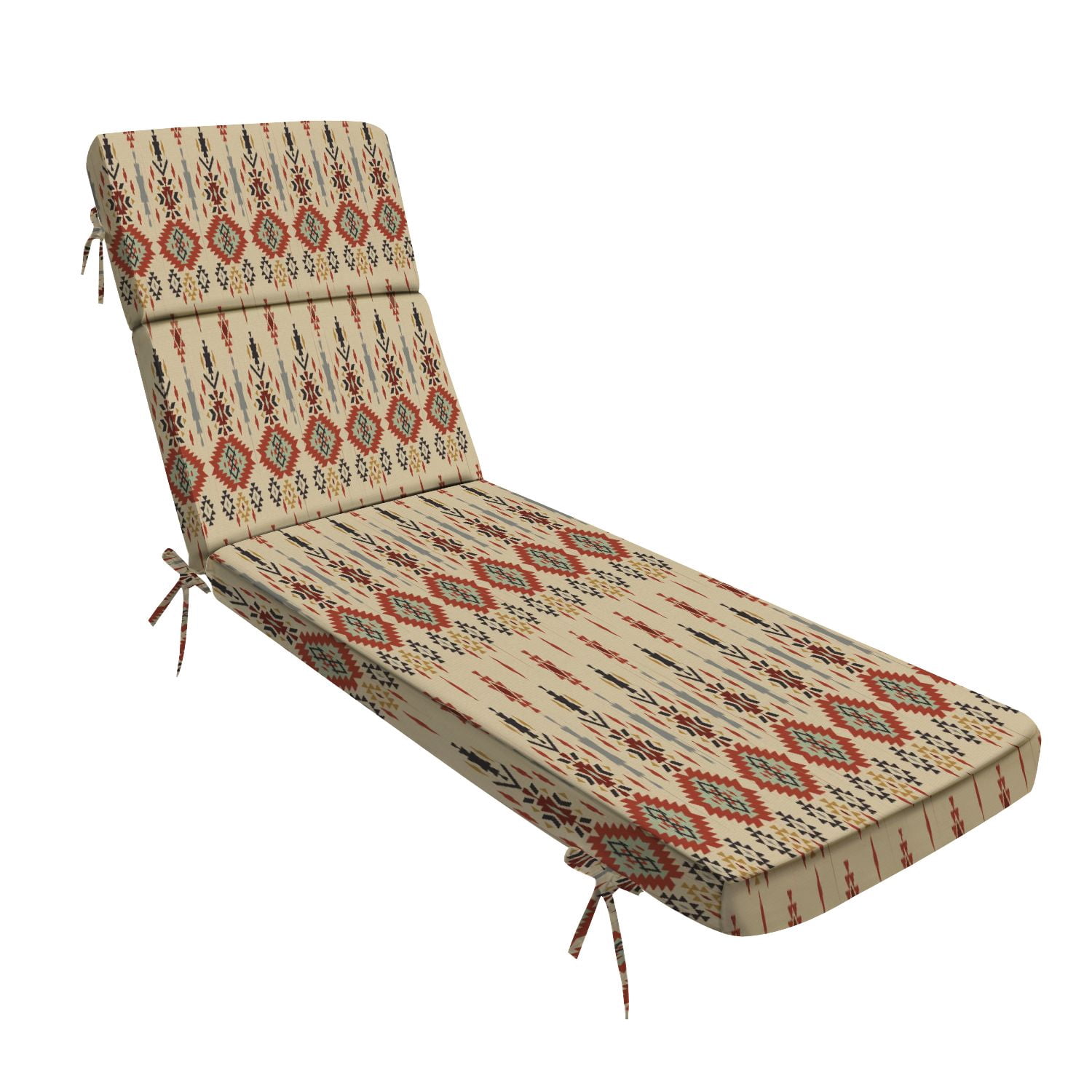 Outdoor Indoor Lounge Patio Cushion Ethnic abstract ikat art Seamless ...