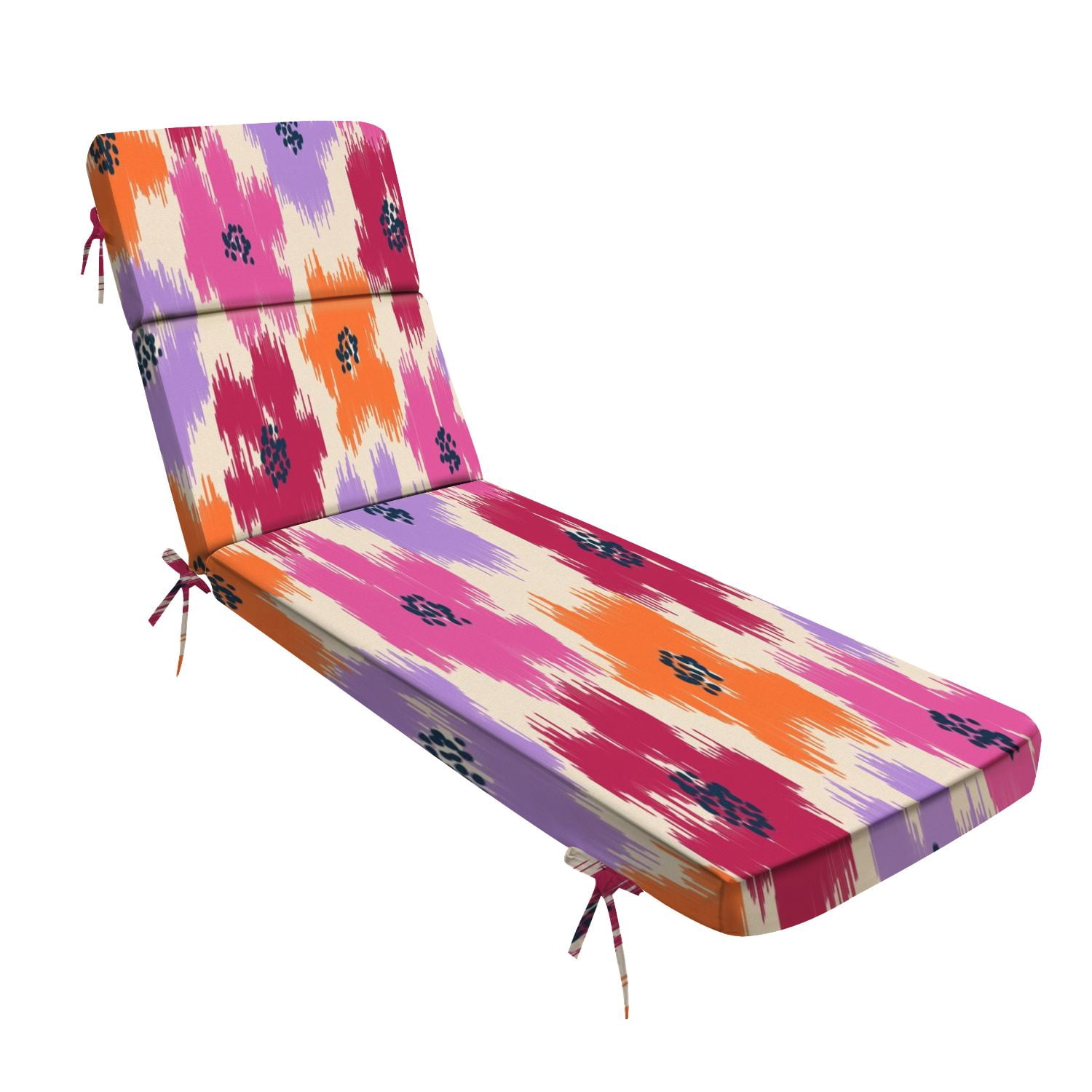 Outdoor Indoor Lounge Patio Cushion Exotic hand drawn flowers seamless ...