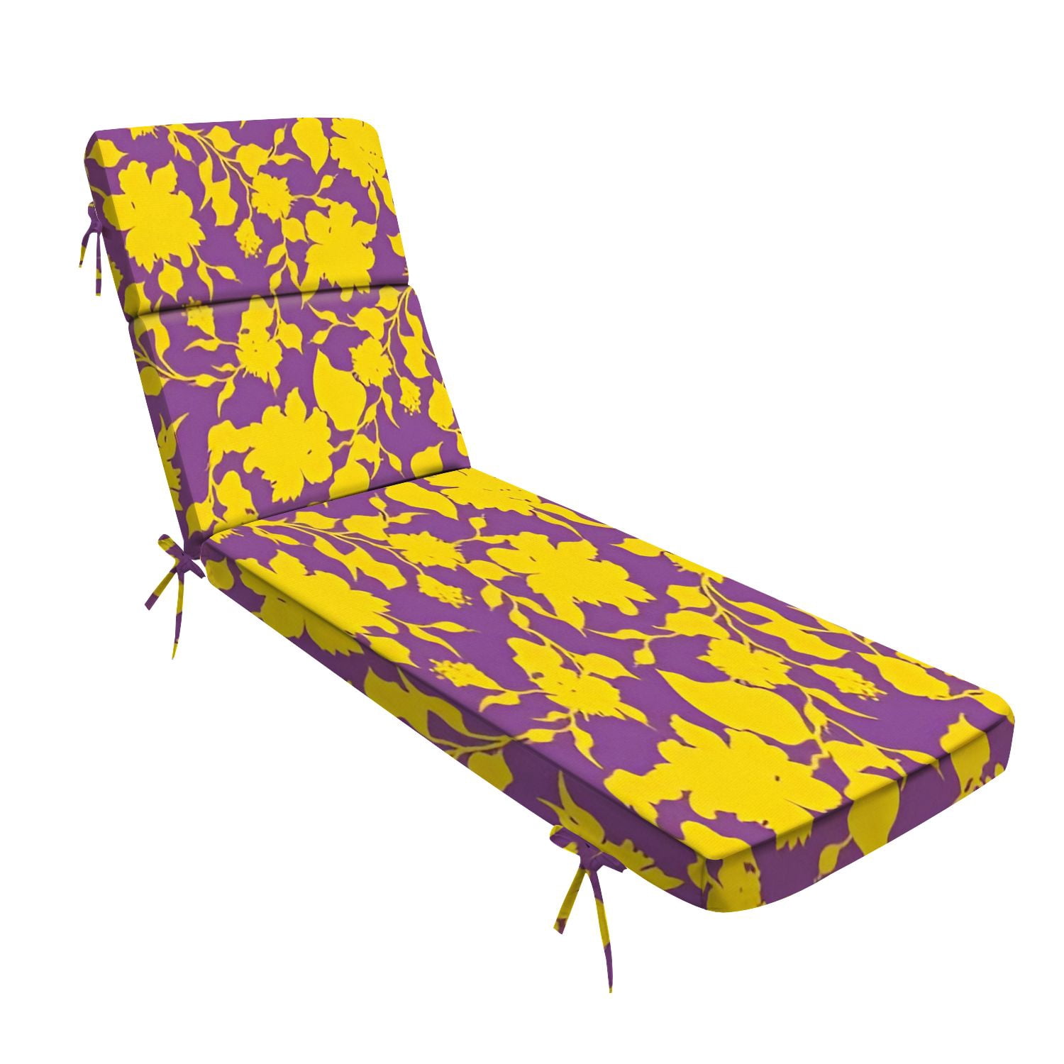 Outdoor Indoor Lounge Patio Cushion Flat flower drawing Silhouettes ...