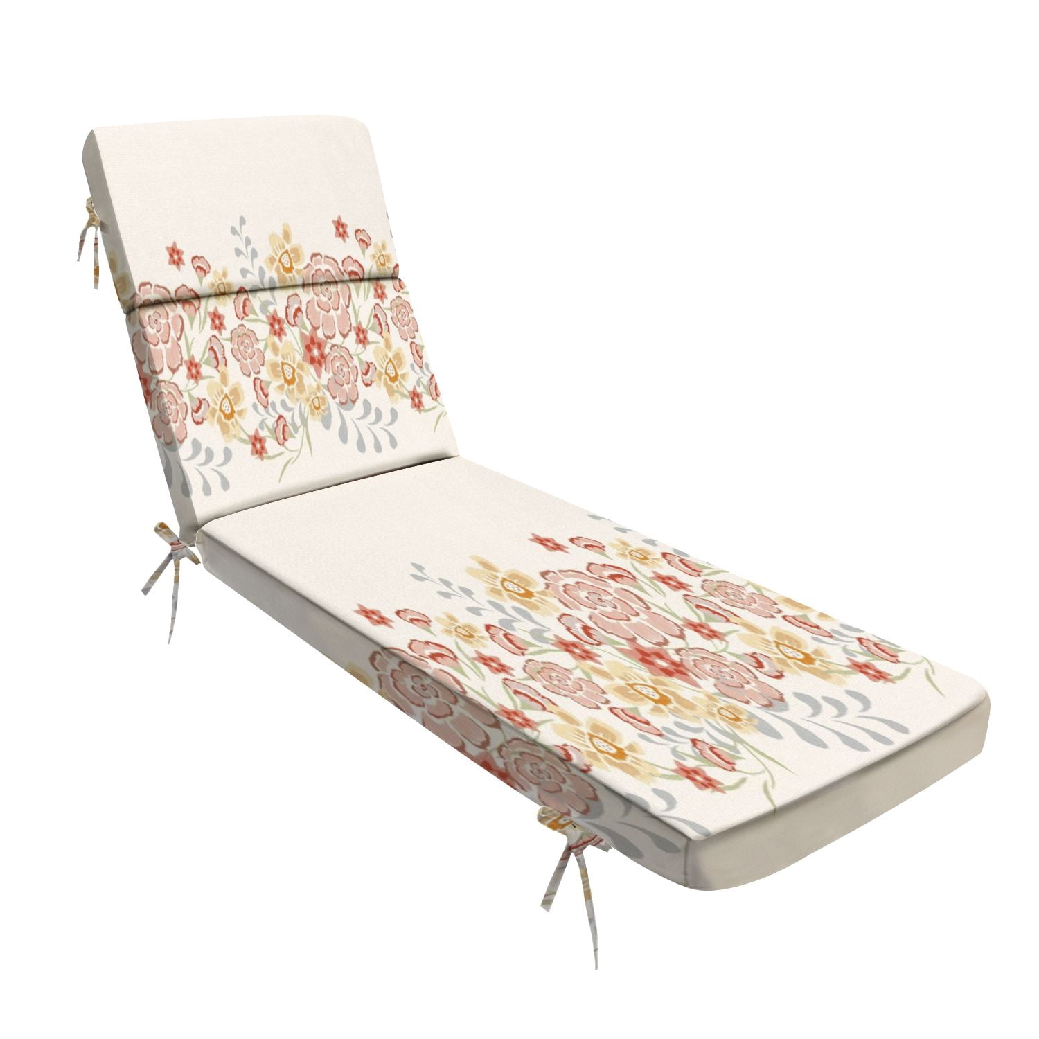 Outdoor Indoor Lounge Patio Cushion Floral Ikat pattern seamless ...